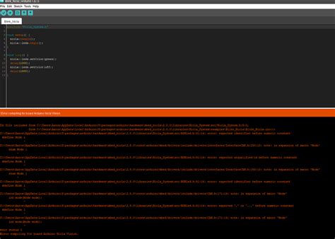 Nicla Vision Example Fails Nicla Vision Arduino Forum