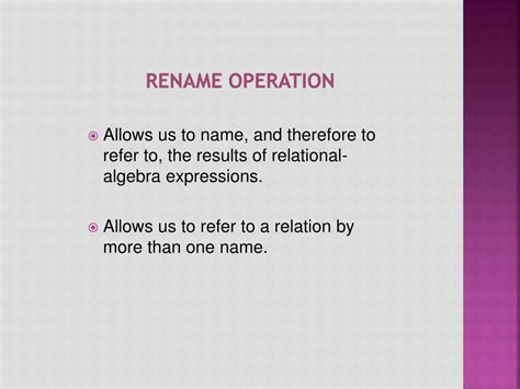 Ppt Understanding Relational Algebra Operations And Examples Powerpoint Presentation Id 2559790