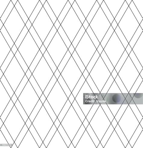 Seamless Diamonds Pattern Geometric Lattice Texture Stock Illustration Download Image Now Istock