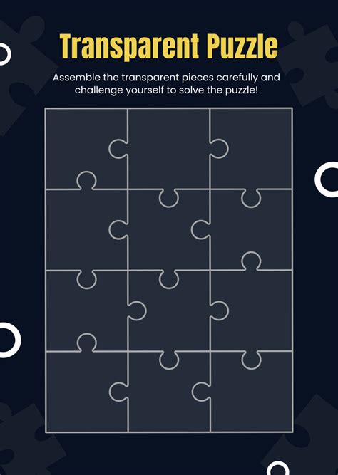 Free Puzzle Templates To Edit Online