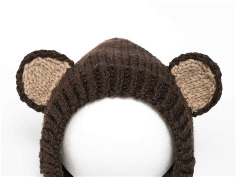 Bear Pixie Bonnet Hat Knitting Pattern Ribblr