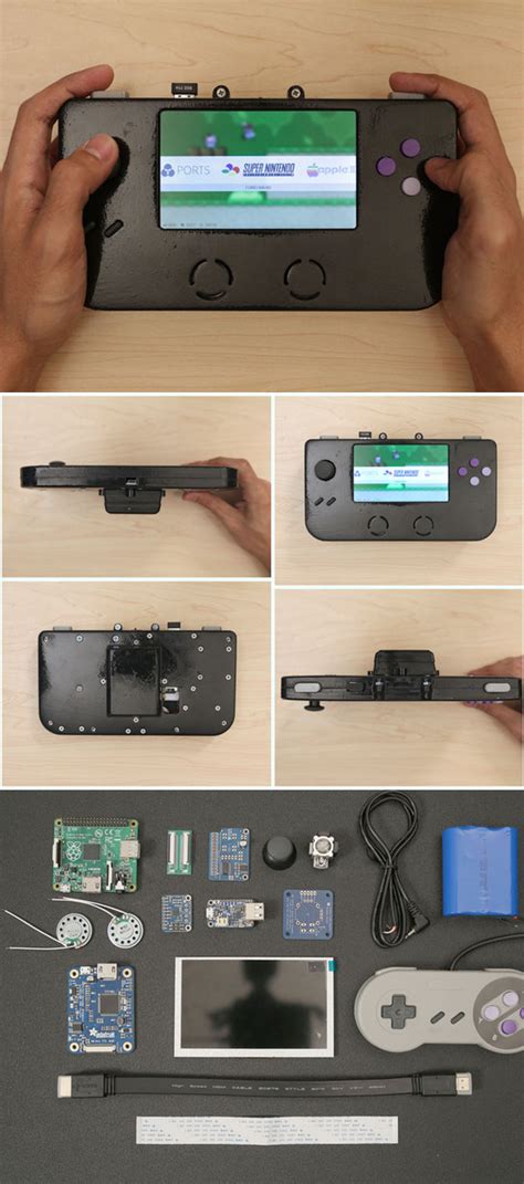 geek 3d prints super game pi a fully functional portable gaming