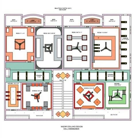 False Ceiling 2d Drawings Of Bedrooms And Drawing Room Are Given In