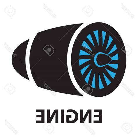 Airplane Engine Vector At Collection Of Airplane