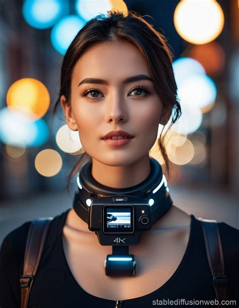 Neck Wearable Device Concept Stable Diffusion Online