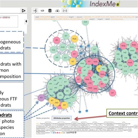 example of an application of the prototype graph to a data set of 100