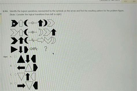 q 02 identify the logical operations represented by the symbols on the