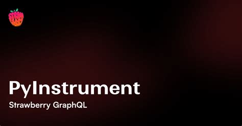 Pyinstrument 🍓 Strawberry Graphql