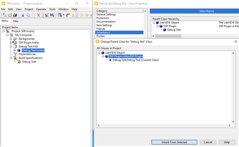 solved labview parrent class from another packed library ni community