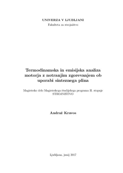 Pdf Thermodynamic Analysis Of Combustion And Pollutants Formation In A Synthesis Gas Spark