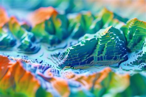 Creating Elevation Maps Ar Generative Ai Premium Ai Generated Image