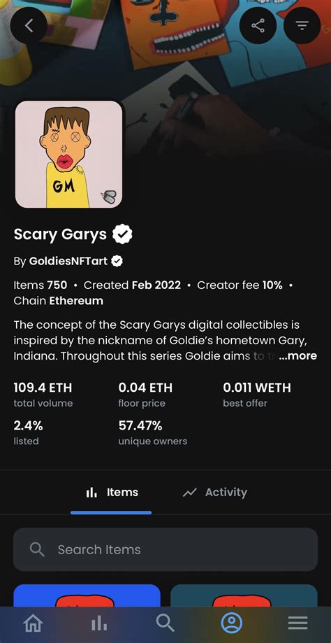 Get You A Scary Garys Project Created By Goldiesnftart Ropensea