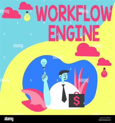 Writing Displaying Text Workflow Engine Word For Workflow Engine Man