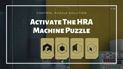 Control Activate The Hra Machine Puzzle Punchcard Terminal Solution