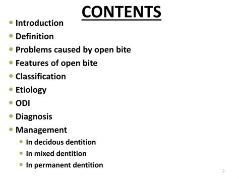 Management Of Open Bite Ppt