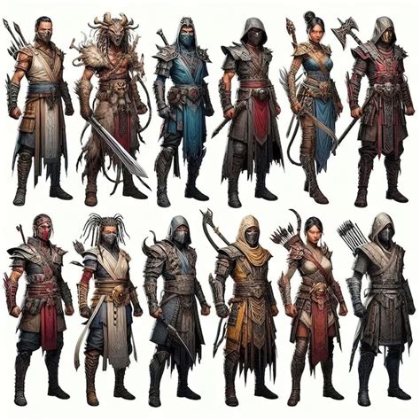 A Bunch Of Different Types Of Armor And Weapons Premium Ai Generated
