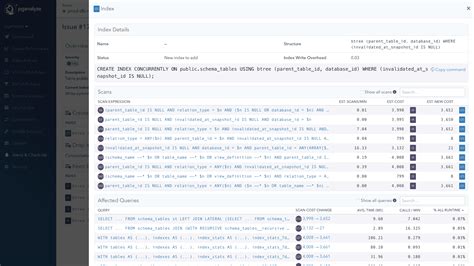 Index Advisor How To Reason About Missing Index Insights · Pganalyze