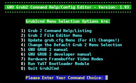 Grub2 Info