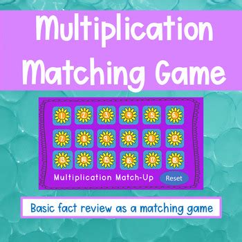 Multiplication Match Up Game In PowerPoint By Enjoying The Journey
