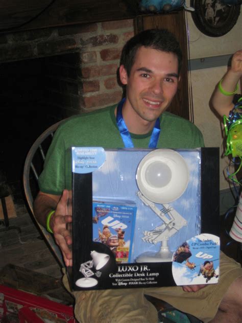 Dan The Pixar Fan Luxo Jr Up Blu Ray Plus Luxo Jr Working Lamp And Blu Ray Display Stand