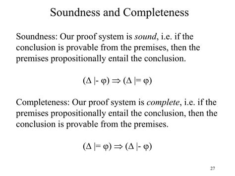 Ppt Truth Table Method And Propositional Proofs Powerpoint