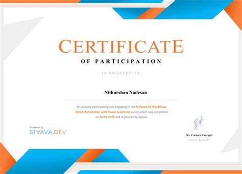 Participated In Power Automation Webinar With Styavadev Nithurshan