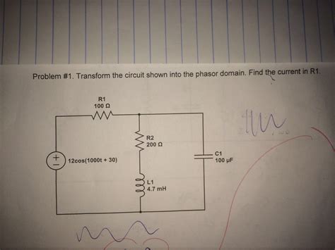 solved transform the circuit shown into the phasor domain