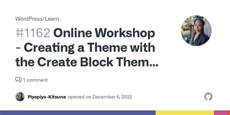 online workshop creating a theme with the create block theme plugin
