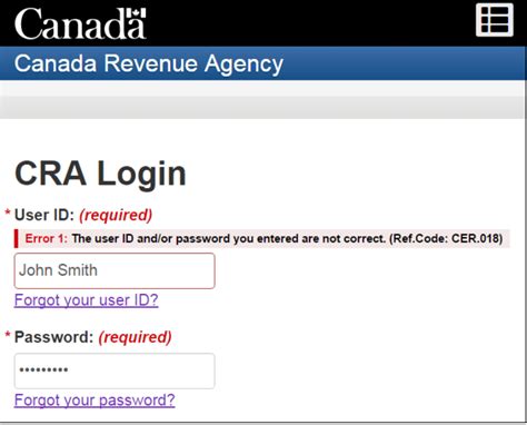 Cra Login