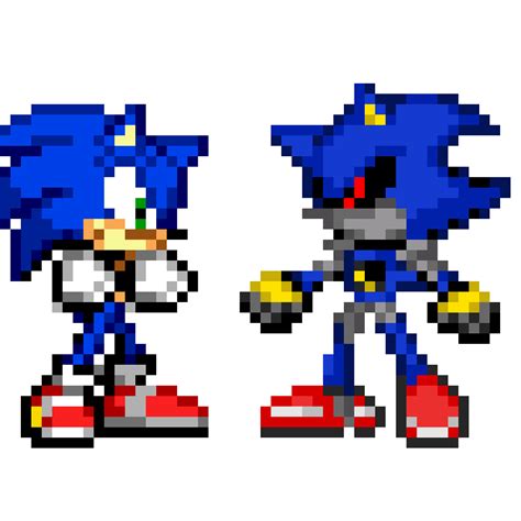 Metal Sonic Pixel Art
