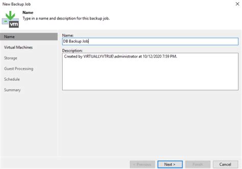 How To Create New Backup Job Veeam Virtuallyvtrue