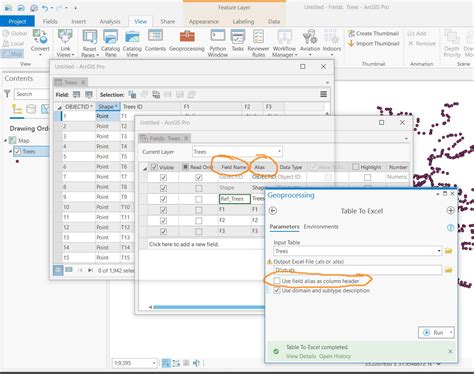 Table To Excel Use Field Alias As Column Header Esri Community