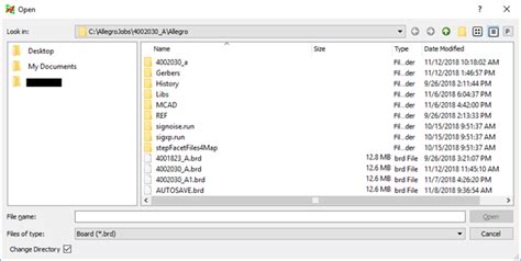 New Fileopen Dialog Box Pcb Design Pcb Design And Ic Packaging
