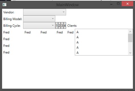 How To Get Wpf Listbox To Always Be The Height Of 4 Grid Rows Stack