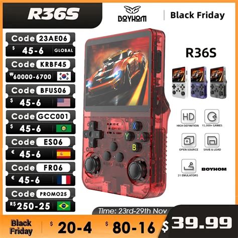 R36s Retro Handheld Video Game Console Linux System 3 5 Inch Ips Screen