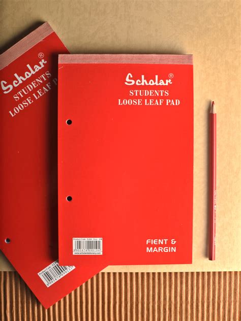 Student Loose Leaf Pad Ll Scholar Stationery