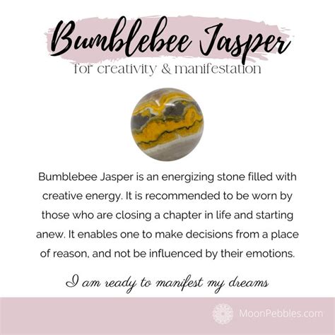 Bumblebee Jasper Crystals Healing Properties Crystal Healing Stones