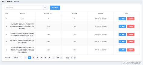 Vue项目：商品列表页的渲染，删除，搜索，面包屑导航vue实现搜索产品列表 Csdn博客