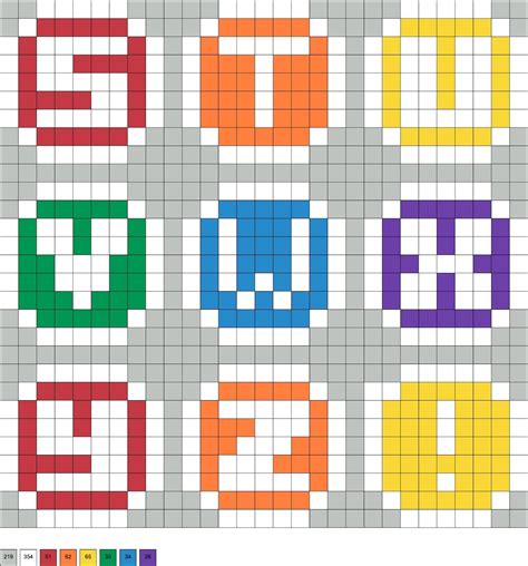 Perler Bead Letters Six Alphabets DIY Candy Perler Bead Letters Six Alphabets DIY Candy