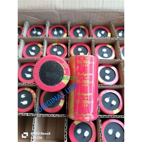 Elco Rubycon 10 000uf 100v Usr Original Shopee Philippines