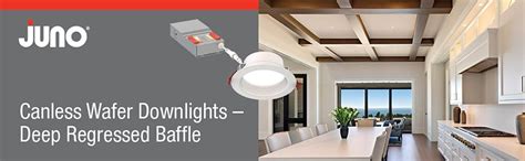Juno Canless Led Wafer Light Round Wafer Downlight 5 In 1 Switchable