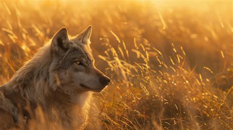 Wild Wolf In Nature AI Generated Image