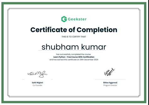 Python Learnpython Shubham Kumar