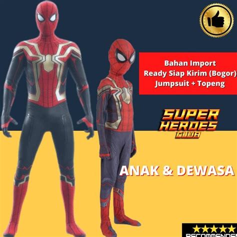 Jual Kostum Spiderman No Way Home Anak Dewasa Baju Cosplay Superhero ...