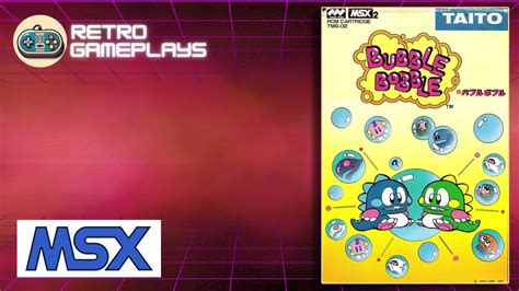 Bubble Bobble Msx Youtube