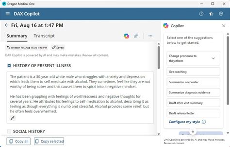 dax copilot ai assistant for automated clinical documentation from