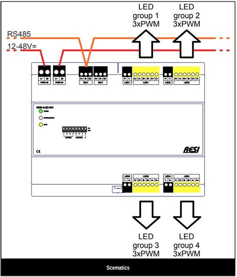 RS RS Keitiklis LED MODBUS RTU