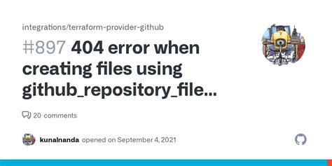Error When Creating Files Using Github Repository File Resource Issue Integrations