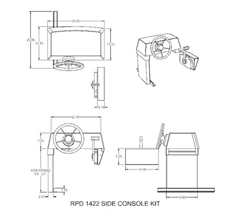 Rpd 1422 Side Console Kit For Jon Boat Shipping Time 1 2 Weeks