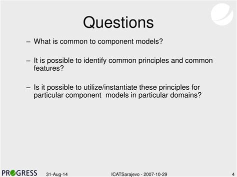 Ppt A Classification Framework For Component Models Powerpoint Presentation Id3745182